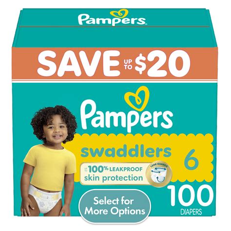 Pampers Swaddlers Diapers Size 6 100 Count Ultra Absorbent And Soft