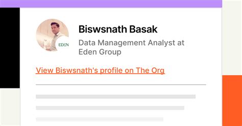 Biswsnath Basak Data Management Analyst At Eden Group The Org