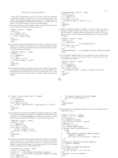 Exercice Python Pdf Structure De Contrôle Programmation Informatique