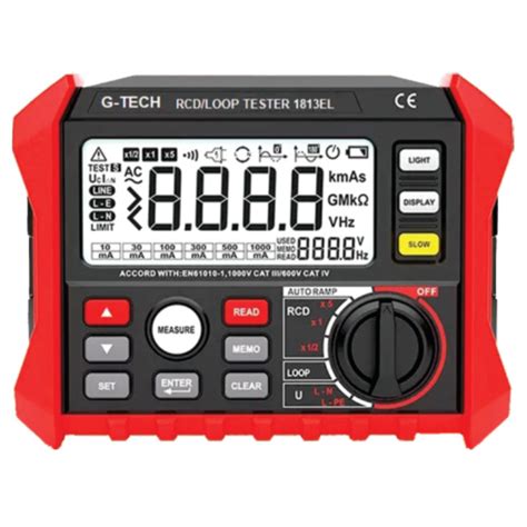G TECH RCD ELCB LOOP TESTER WITH USB 1813EL G Tech