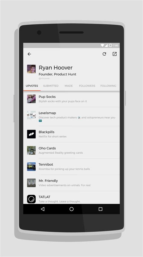 The Android Arsenal Social Networks Predator For Producthunt