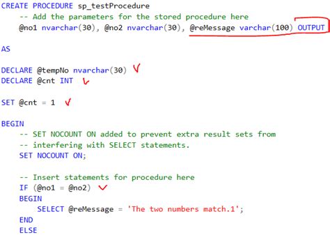 Ms Sql Output Stored Procedure If While 저장 프로시저 만들기
