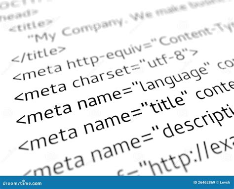 Html Text Stock Image Image Of Algorithm Protocol Threedimensional