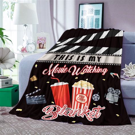 Movie Theater Fleece Flannel Throw Blanket Cozy Blanket For Movie Lovers Perfect For Movie