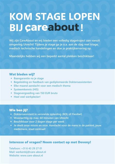 Doktersassistent Stage Huisartsenpraktijk Deveny Jagram