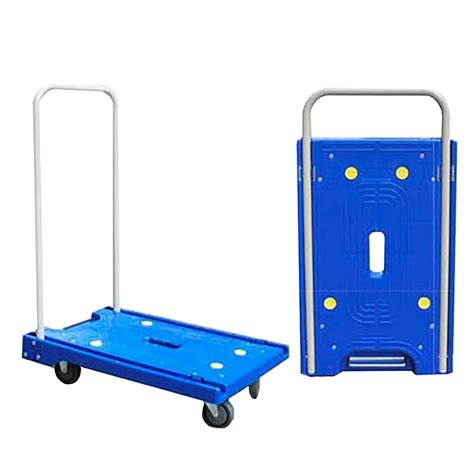 Carro Plegable De Plástico 15 X 24 Pulg Capacidad Máxima 100 Kg