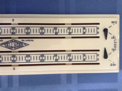 Vintage 1950s Curtis Cribbage Counter Pegless Cribbage Board 1818807303
