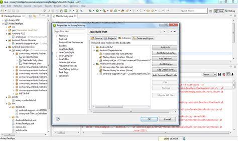 Javalangnoclassdeffounderror When Using Third Party Library In Android Application Aviary Sdk
