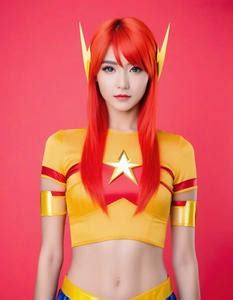 Female Flash Cosplay Face Swap Id