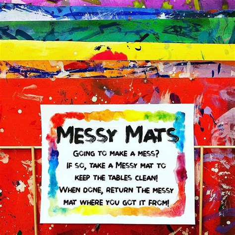 Messy Mats For Clean Tables