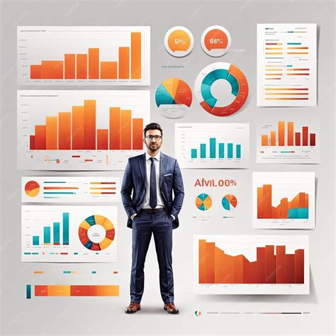 Premium Photo Graph Diagram Financial Chart Data Visualization Bar Chart Line Graph Pie Chart