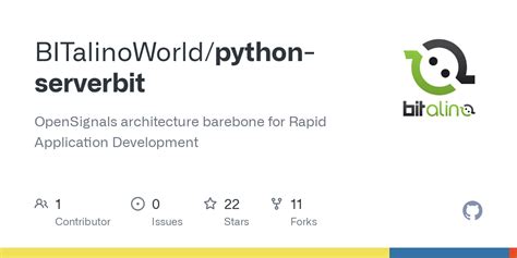GitHub BITalinoWorld Python Serverbit OpenSignals Architecture