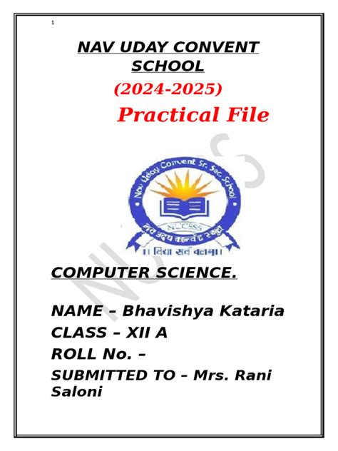 Bhavishya Kataria Project File On Python Pdf Comma Separated Values