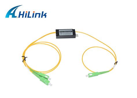 Non Latching 500mw 1550nm 2x2 Bypass Fiber Optic Switch