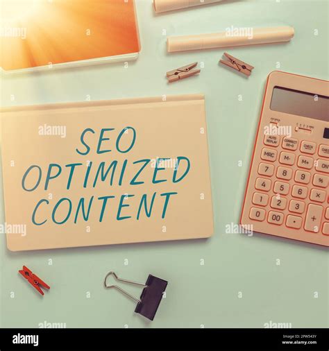 Sign Displaying Seo Optimized Content Business Overview Making Website