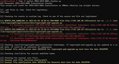 Github Acedef Vmsa Checker Py Hunt For Vrealize Log