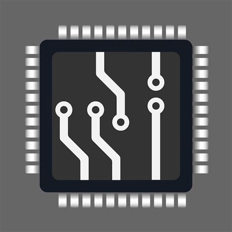 Premium Vector Electronic Circuit Board Icon