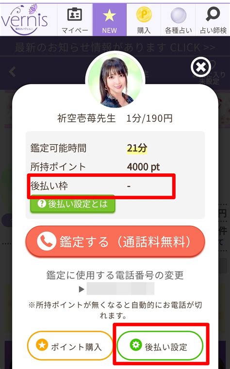 【完全解説】電話占いヴェルニで21分無料鑑定してもらう方法（料金支払いまでの体験談あり）｜暇つぶし診断テスト集