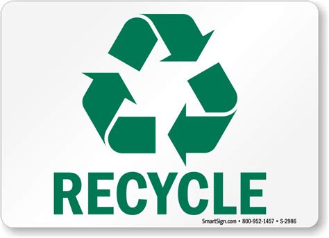 Free Recycling Signs Customize Download And Print