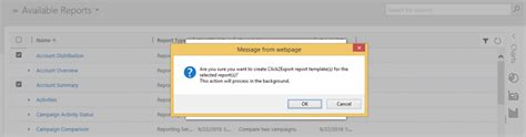 configuring click2export crm report templates microsoft dynamics 365