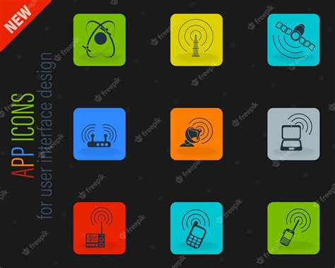 Premium Vector Radio Signal Simple Vector Icons