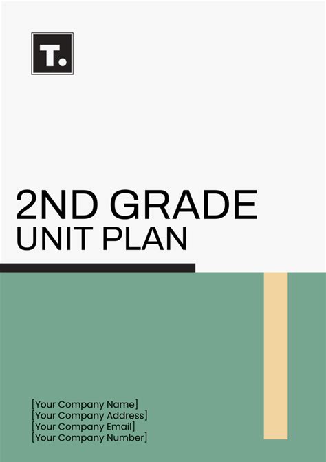 Free 2nd Grade Unit Plan Template To Edit Online