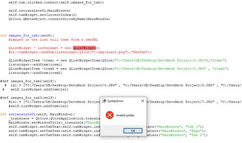 How To Enter Images In A Listwidget Inside Tabwidget Qt Forum