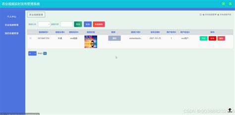基于javassmjsp农业视频实时发布管理系统设计录像源码lw部署文档讲解等 Csdn博客
