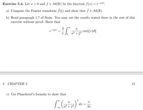 Exercise 5 4 Let A 0 And FM R Be The Function Chegg Com