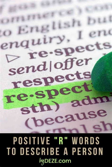 Positive Words That Start With R Bydeze