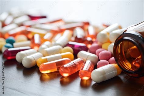 Prescription Medication Vials For Various Hormonal Disorders Stock