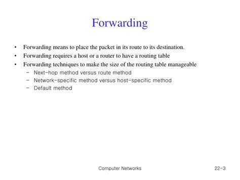 PPT Chapter Network Layer Delivery Forwarding And Routing PowerPoint Presentation ID