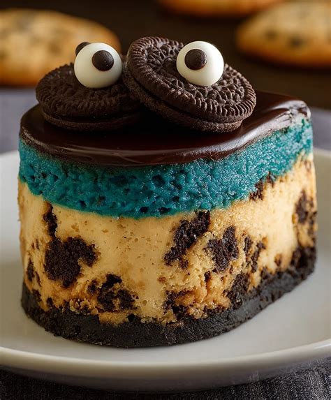 Cookie Monster Cheesecake Ultimate Blue Dessert Recipe Recipe Chow
