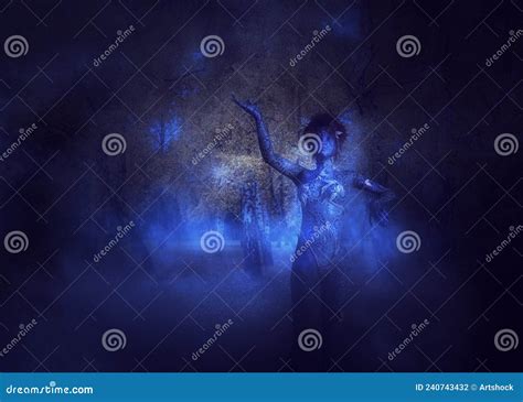 Dryad Forest Goddess Guardian Of The Forest Cartoon Vector 263043713