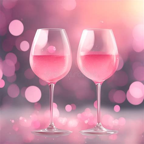 Romantic Luxury Dinnerempty Glasses Enjoying Of Cheers Two Glasses Of