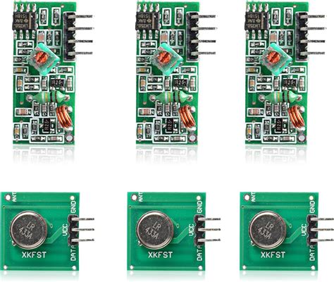 Neuftech 3x 433 Mhz Transmetteurtransmitter Rf Module Avec Kit Récepteur Sans Fil Pour Arduino