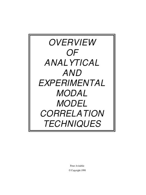 Modal Correlation Pdf Eigenvalues And Eigenvectors Matrix Mathematics