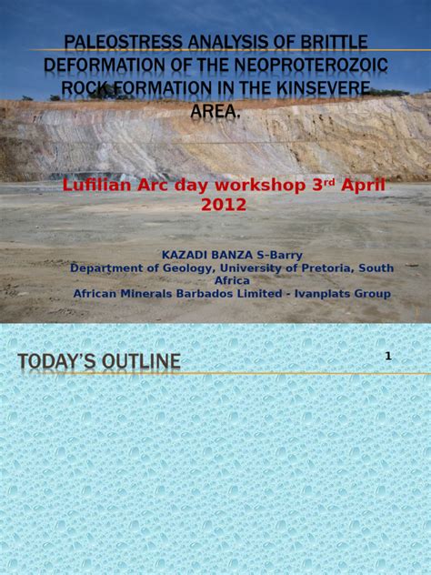 Paleostress Analysis Of The Brittle Deformation In The Kinsevere Area