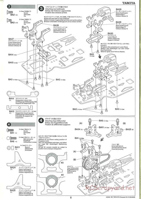 Tamiya 42205 Manual TRF417X Chassis RCScrapyard Radio Controlled Model Archive