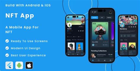nft app flutter mobile app template buy apps themes ui templates