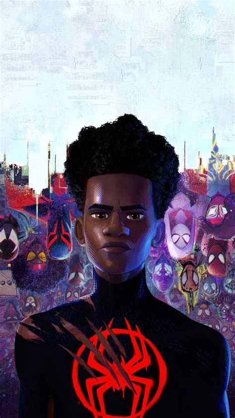Miles Morales Spider Man Across 4k 7911j Wallpaper Iphone Phone