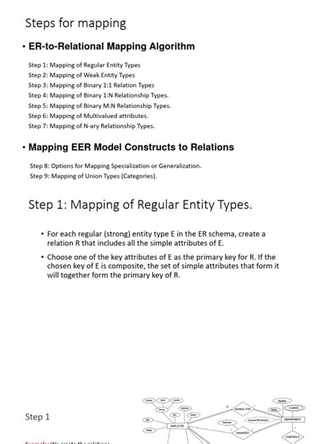 E Er Mapping To Relationalschema Pdf Information Retrieval Data Management