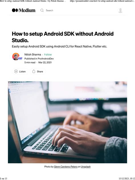 How To Setup Android Sdk Without Android Studio By Nitish Sharma