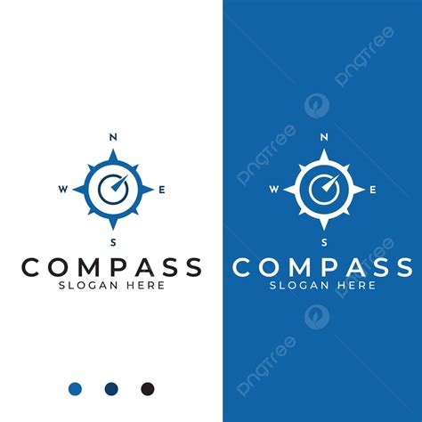 Compass Logo Icon Vector Illustration Template For Directional Guidance