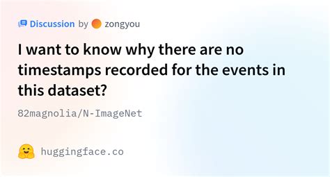 82magnolia N Imagenet · I Want To Know Why There Are No Timestamps Recorded For The Events In