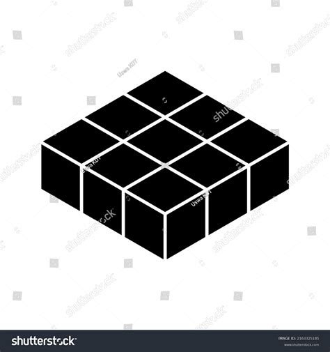 Cube Cubic Box Icon Vector Illustration Stock Vector Royalty Free 2163325185 Shutterstock