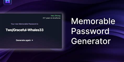 Memorable Password Generator Generate Memorable Passwords In One Click Product Hunt