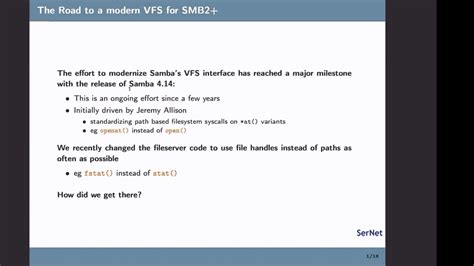 SambaXP 2021 The New VFS YouTube
