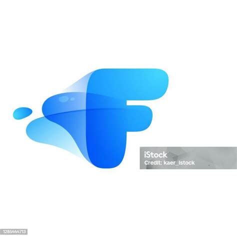 맑은 물과 이슬 방울로 만든 F 레터 로고 알파벳 F에 대한 스톡 벡터 아트 및 기타 이미지 알파벳 F 로고 강 Istock