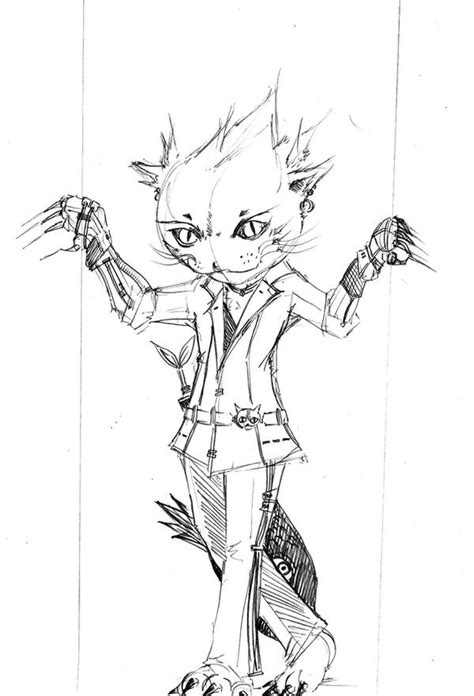 Cat Man Sketch By Yic On DeviantArt